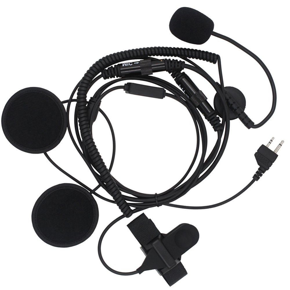 Half Face Professional Motorcycle Helmet Headset Microphone Earpiece ...