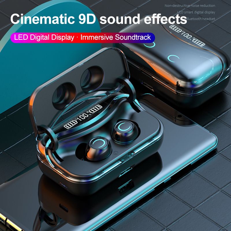 G08 Bluetooth 5.1 Earphone Touch Control Wireless Headphons HiFi IPX7 ...