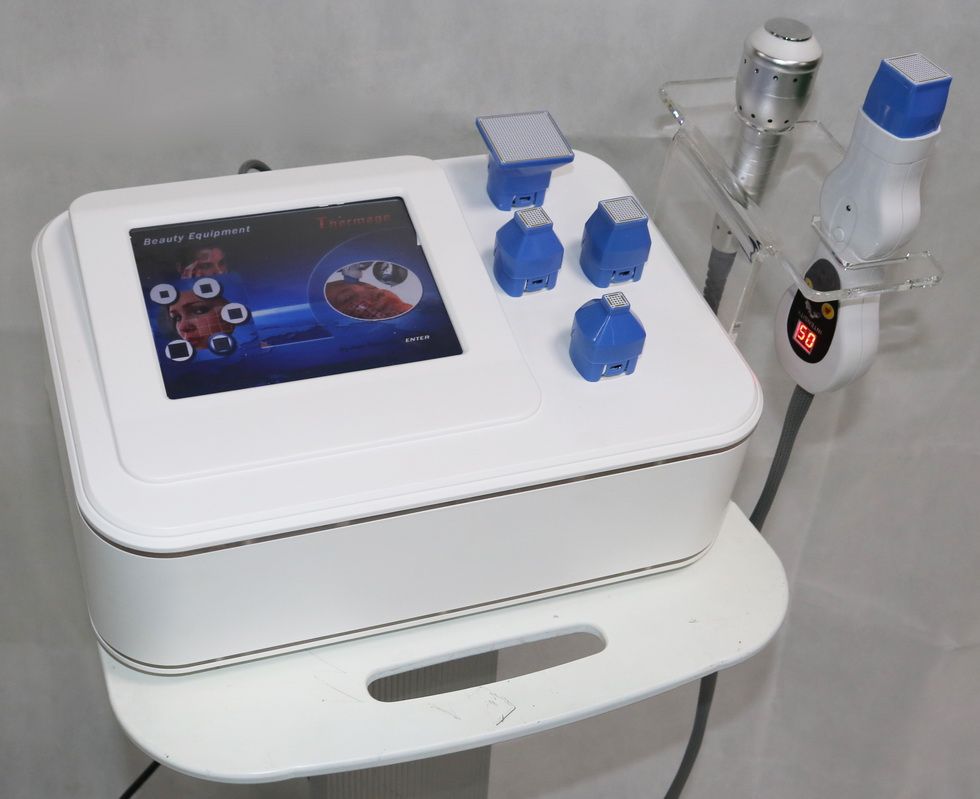 2 In 1 Portable Fractional RF Face Lifting Cold Hammer Radio Frequency ...