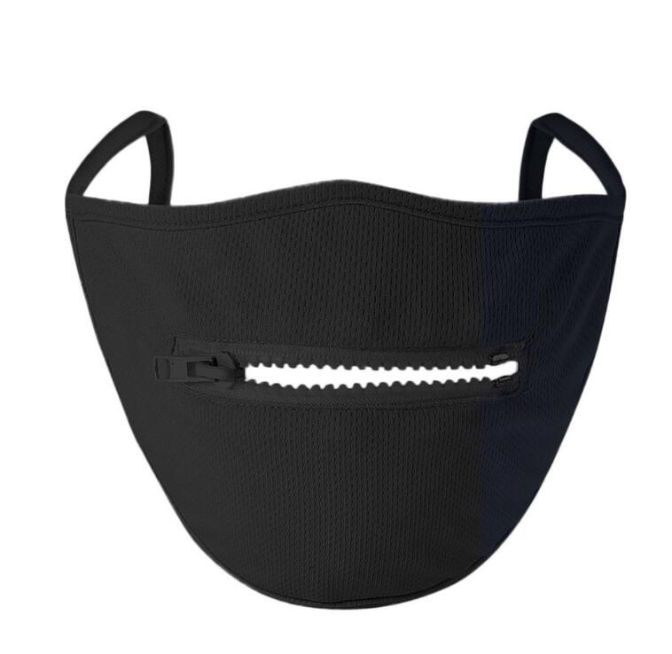 2021 Real Zipper Face Mask Cotton Washable Reusable Quick Dry Cloth ...