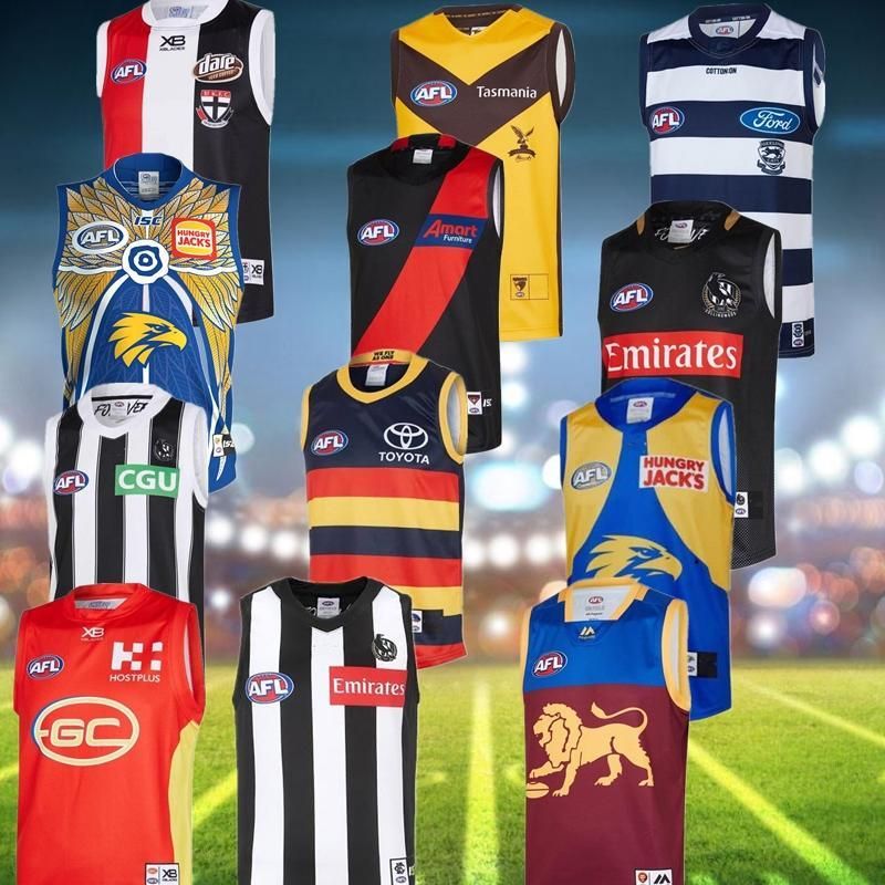 2021 2019 2020 All AFL Jersey GWS Giants Geelong Cats Essendon Bombers ...