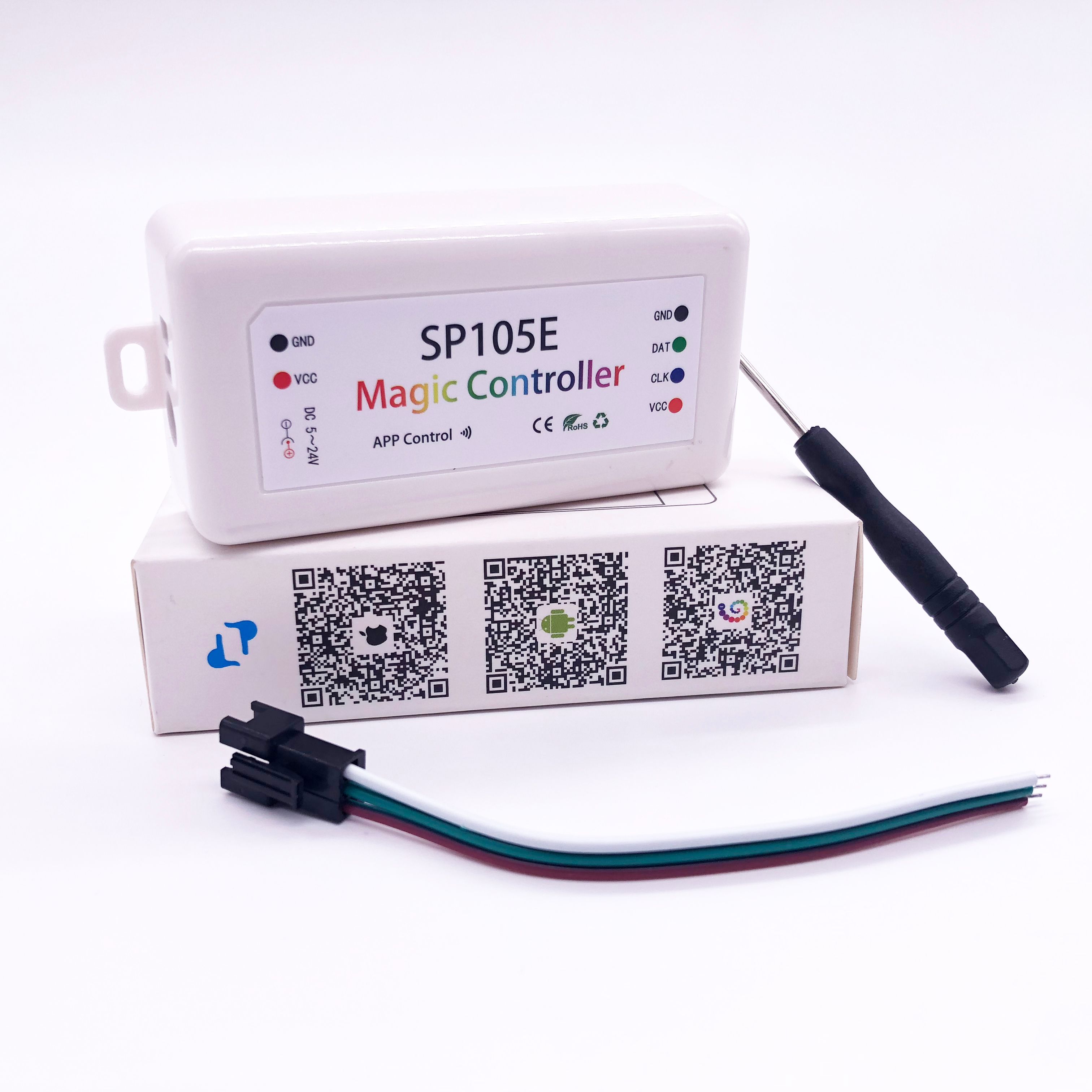 2021 SP105E Bluetooth Pixel LED Remote Controller For WS2812B SK6812 ...