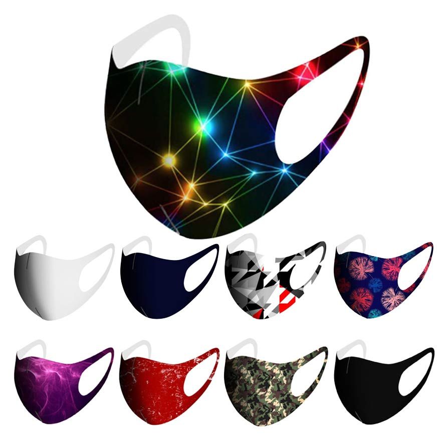 Buy Best And Latest Color Ice Silk Face Mask Designer Fashion Masks ...