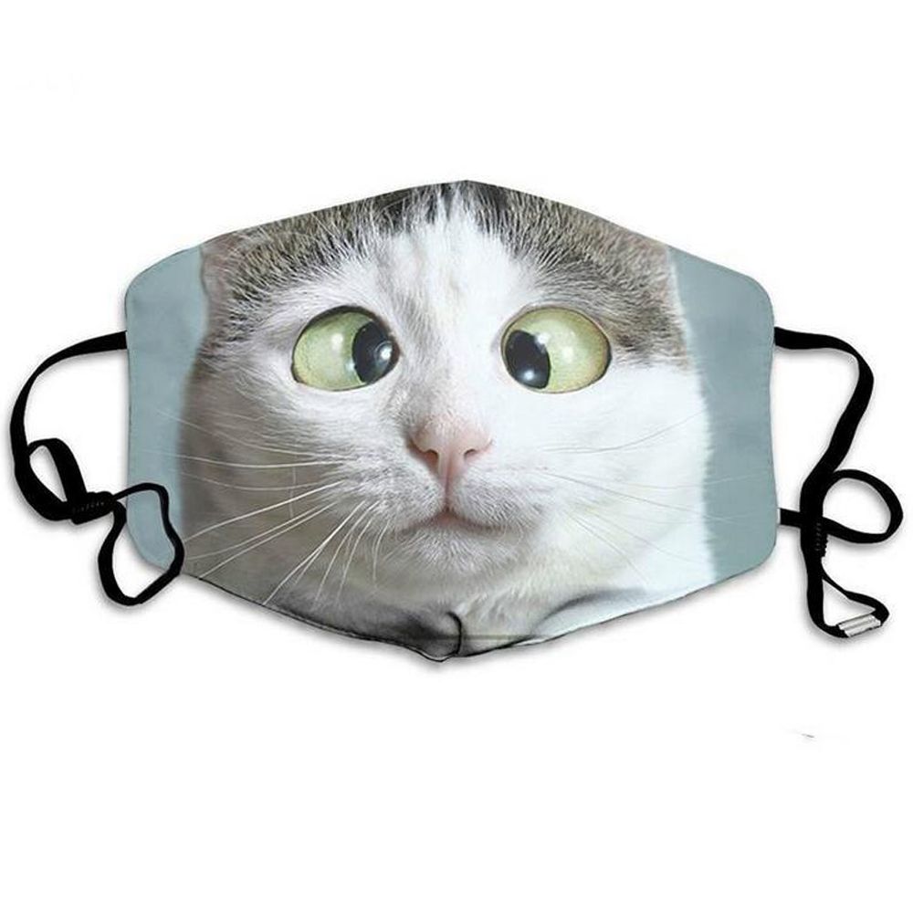 2021 10 Styles 3D Print Animal Funny Face Mask Protective Dustproof ...