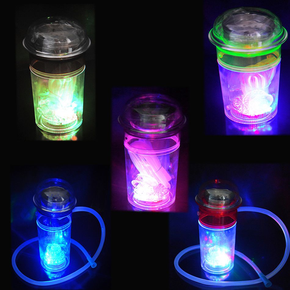 2021 7.8 Inchs Bong LED Lights Glass Water Bongs Glass Bubbler Smoking ...