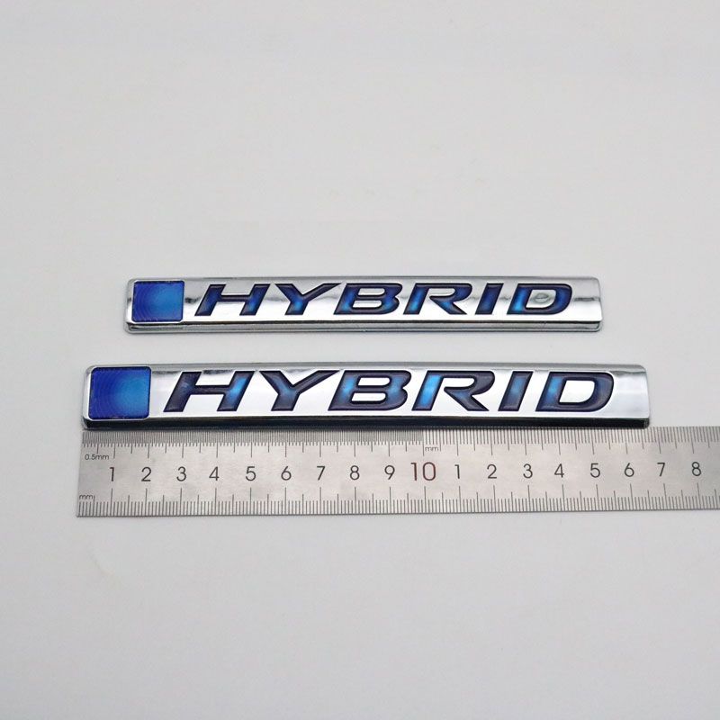 2021 HYBRID Emblem Sticker Car Body Decoration Nameplate Auto Logo ...