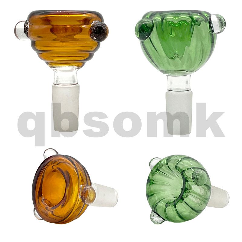 2021 QBsomk Glass Bowl Pieces Bongs Bowls Funnel Rig Accessories 18mm ...