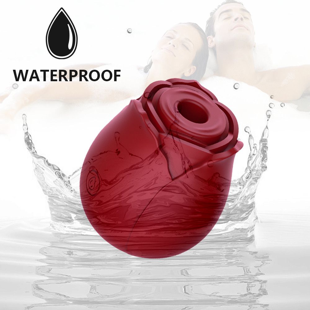 Discount Rose Flower Shape Vagina Sucking Vibrator Intimate Good Nipple