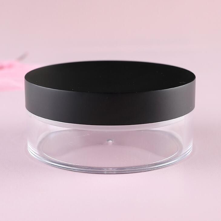 50g Plastic Empty Loose Powder Pot With Sieve Cosmetic Makeup Jar ...