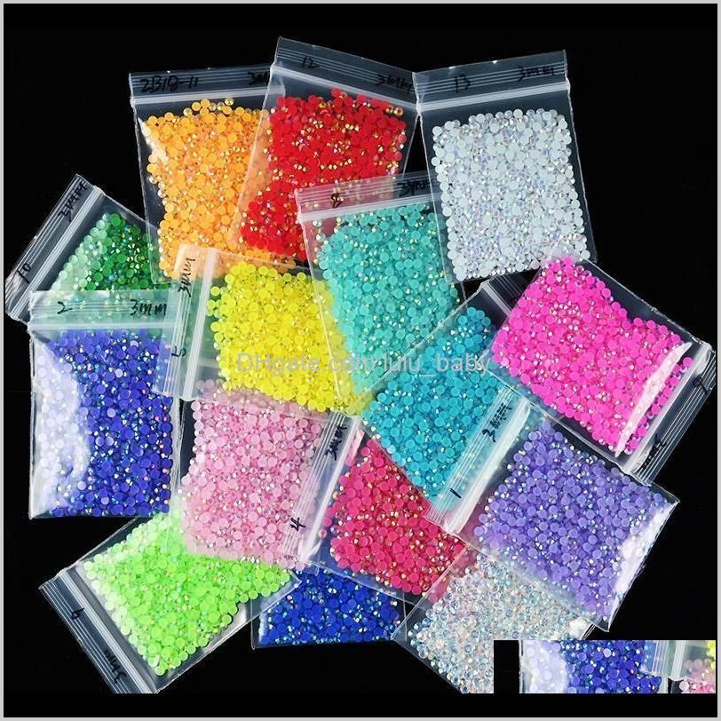 Resin Diamonds Jelly Rhinestones M 4Mm 5Mm Iridescent Clean Abside ...