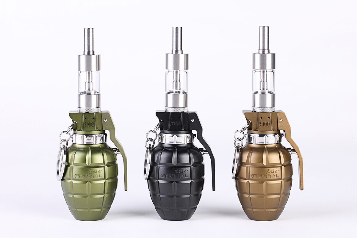 Mechanical Box Mod Vape Fith S100 Grenade Battery Body 510 Thread ...