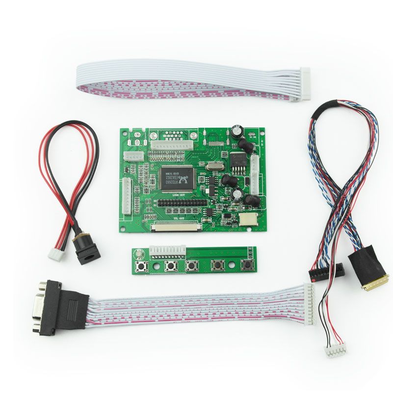 VGA 2AV 50PIN TTL LVDS Driver Controller Board Module Monitor Kit for ...