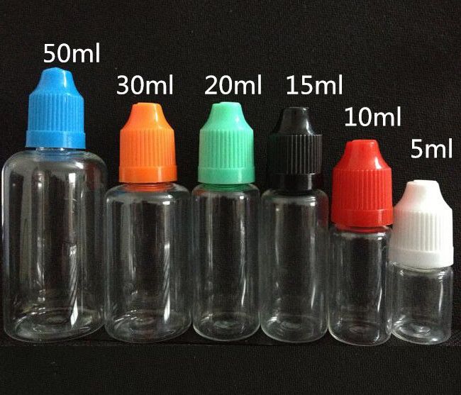 E Juice Bottle 5ml 10ml 15ml 20ml 30ml 50ml Empty Bottle Plastic