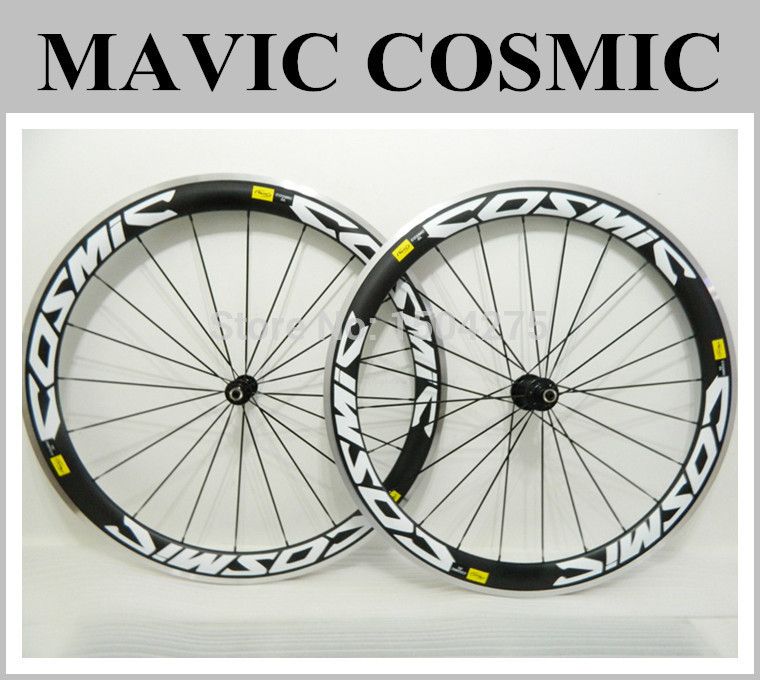 3k Mavic Cosmic Wheels White Yellow Cosmic Carbon Wheels Clincher 50mm ...