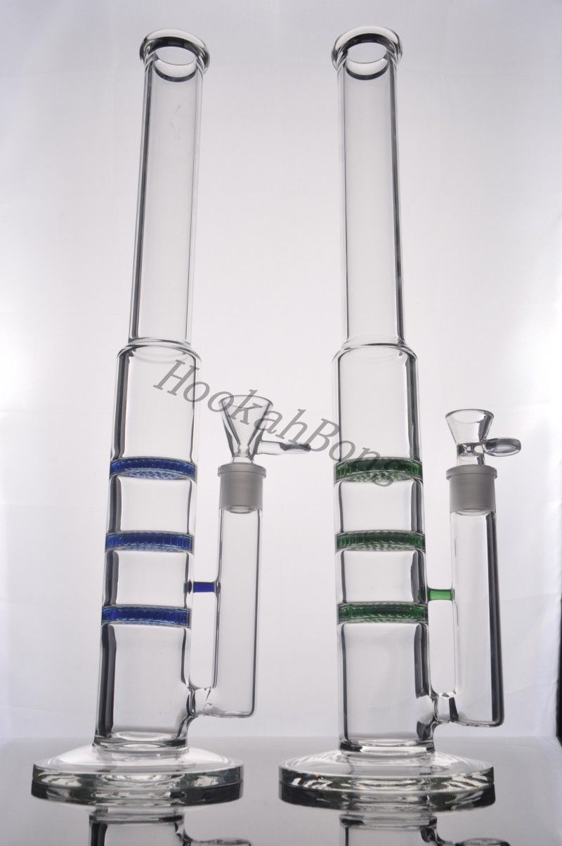 2020 2016 New Glass Water Bongs 18 Inches Straight Glass BONG Water ...