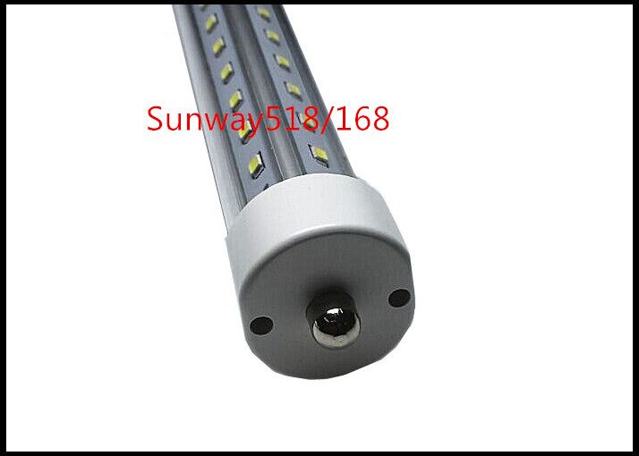 Stock In US + V Shaped Single Pin FA8 R17D 8ft Led Tubes Lights 65W 72W ...