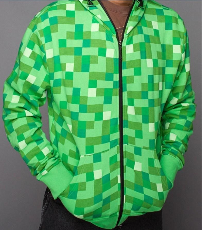 Creeper Hoodie MINECRAFT Jacket Hoodie Creeper Coat Creeper Jacket US ...