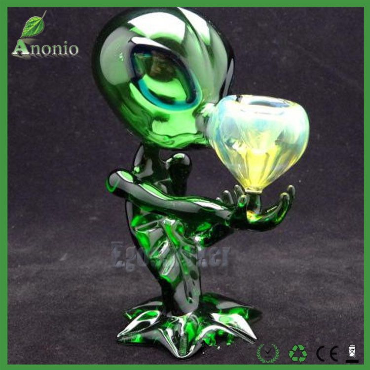 2017 Alien Glass Pipes Glass Smoking Pipe Glass Water Pipes 18cm Height ...