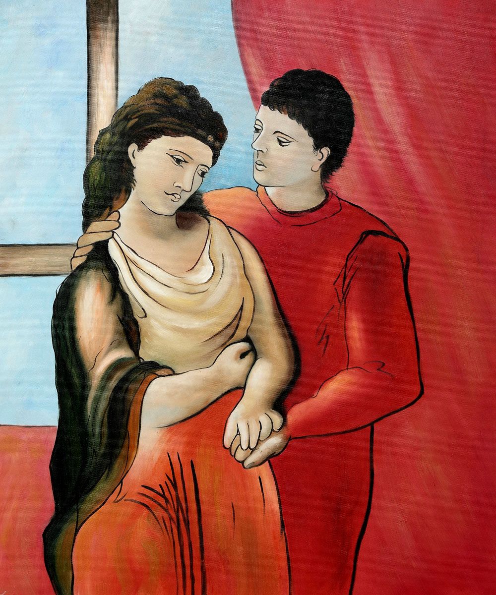 The Lovers by Pablo Picasso Painting ,High Quality, Portrait Abstract ...