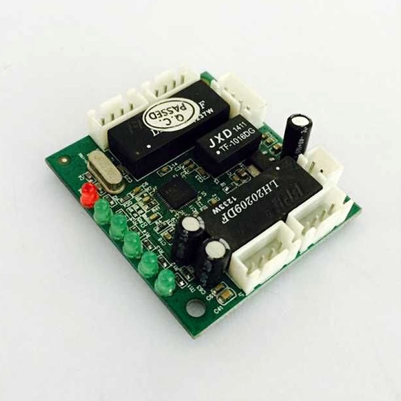 Mini Design Ethernet Switch Circuit Board For Ethernet Switch Module 10100mbps 5 Port Pcba