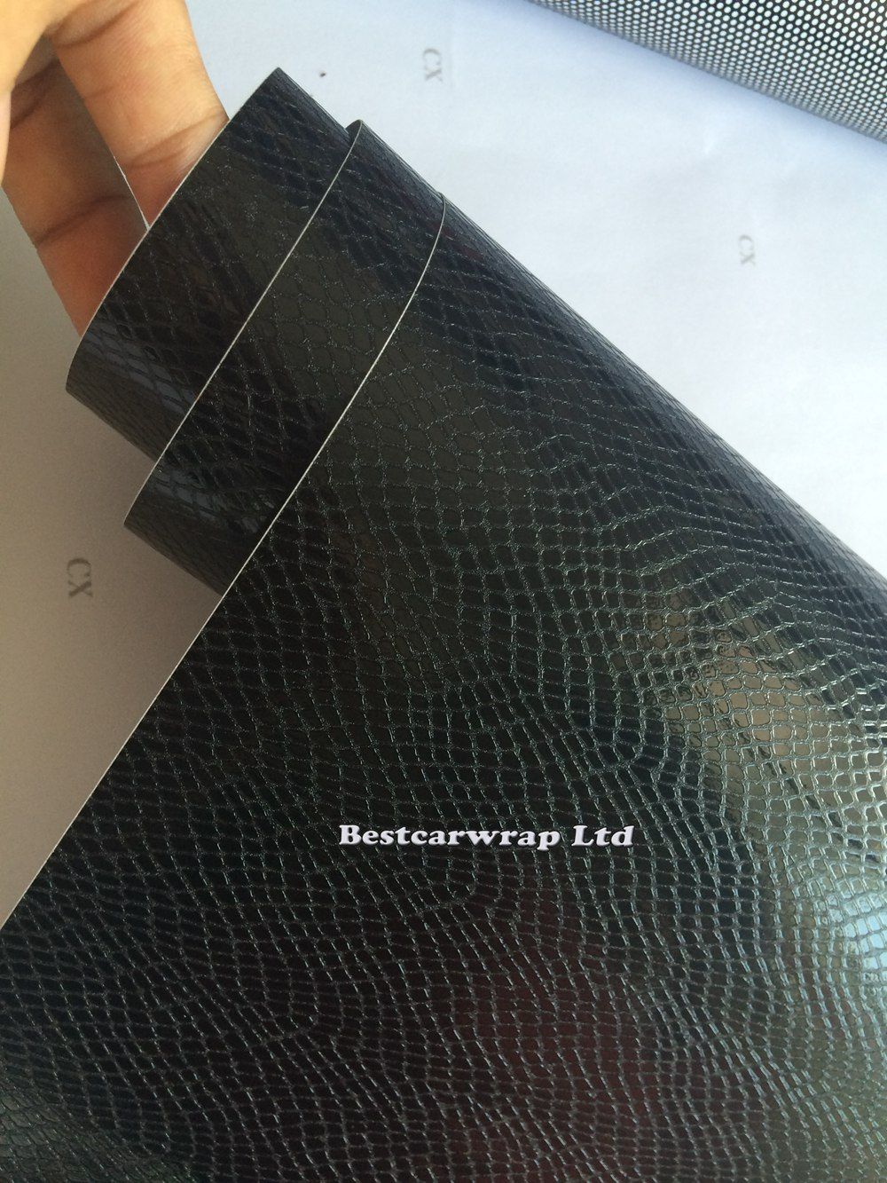 Wholesale Best Quality BRAND Black Snake Skin Vinyl Wrap With Air ...