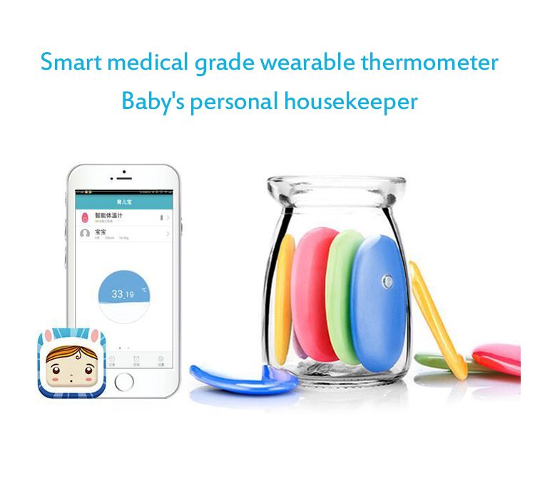 US Stock! Smart Baby Thermometer Children Electronic Skin Intelligent ...