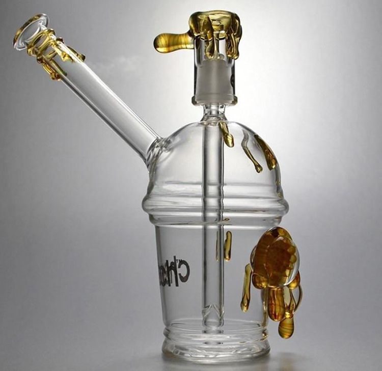 2020 Three Types Cheech Glass Bongs Cup With One Pair Of Tortoise Oil ...