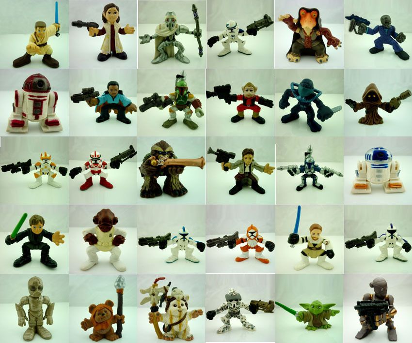 2017 Star Wars Kids Mini Capsule Toy Action Figures Star Wars Animation ...