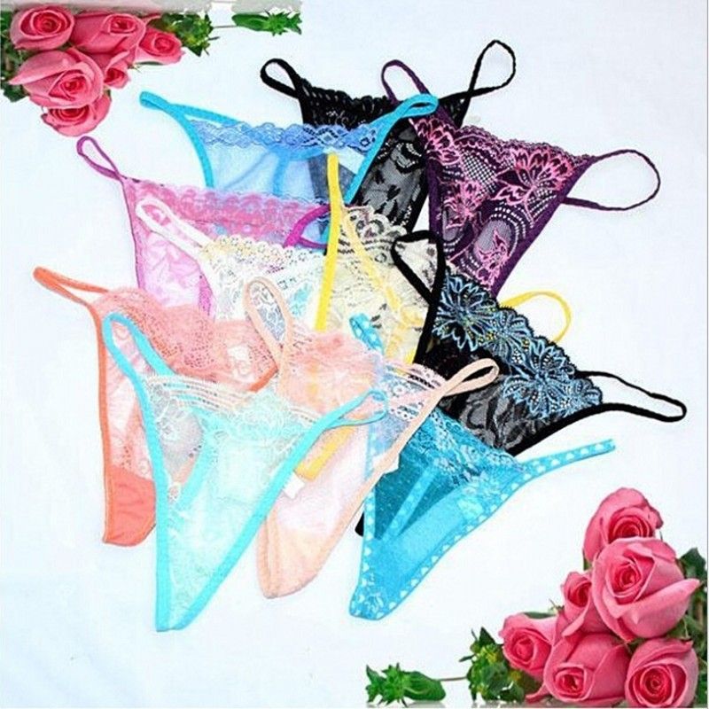 2020 Womens Sexy Lace Underwear Semipermeable Small Waist Lace G