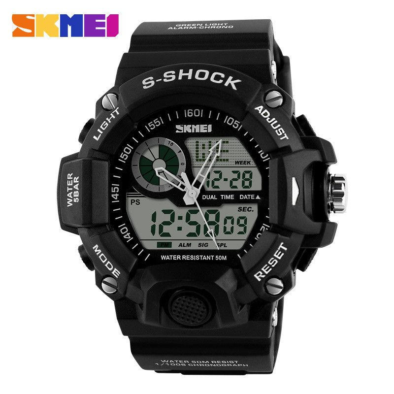 S Shock Men Sports Watches Military Watch Skmei LED Digital & Analog ...