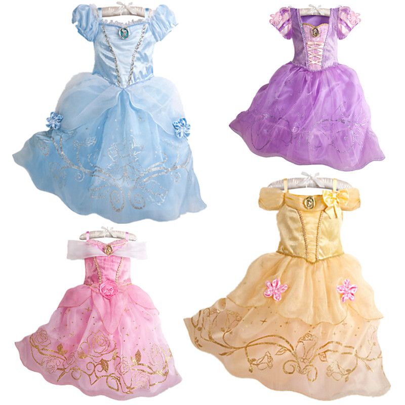 2015 Baby Girls Cinderella Dress Girls Cinderella Princess Blue Dress ...