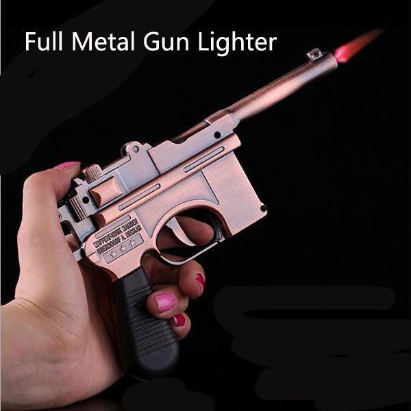 2019 Metal 606 Gun Windproof Lighter Smoking Cigarette Cigar Lighter ...