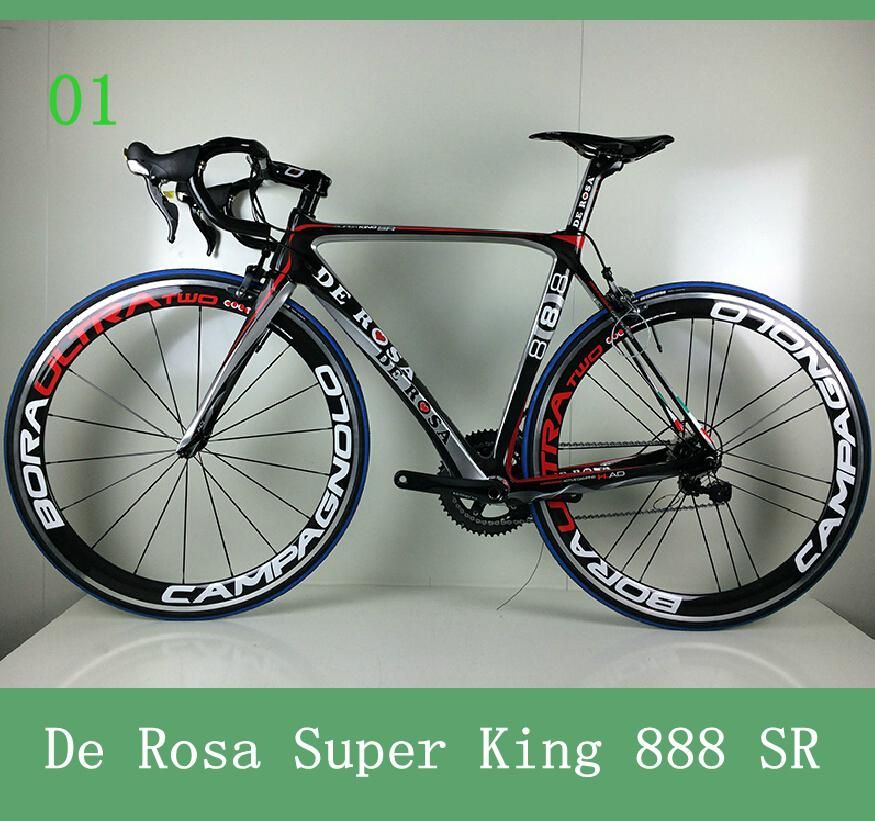 De Rosa Bike Frames Super King 888 Sr Road Bicycle Frameset Black Red ...