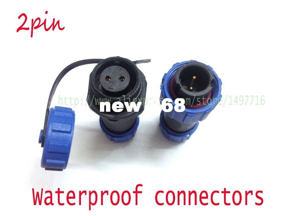 2020 SP1310/P2 Waterproof Aviation Connector 2pins,Rated Current 13A ...