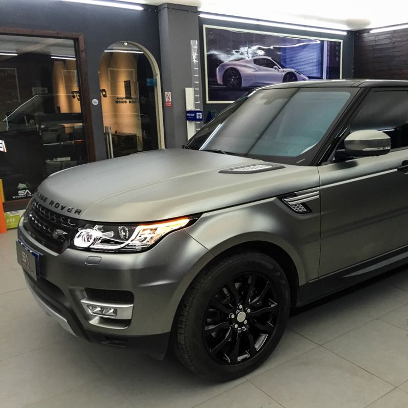 2019 1.52m X 10m Tungsten Steel Black Car Sticker Decals Matte Chome ...