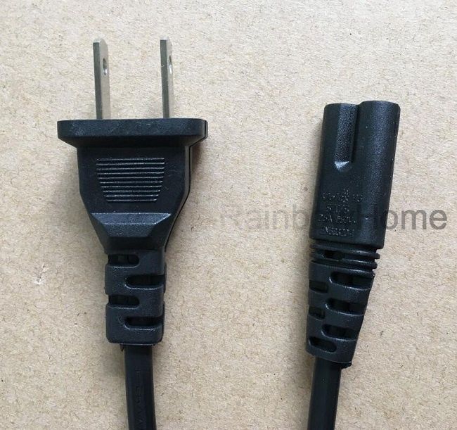 Figure 8 AC Power Cord Line Mains Cable 2 Pin Replacement For Charger ...