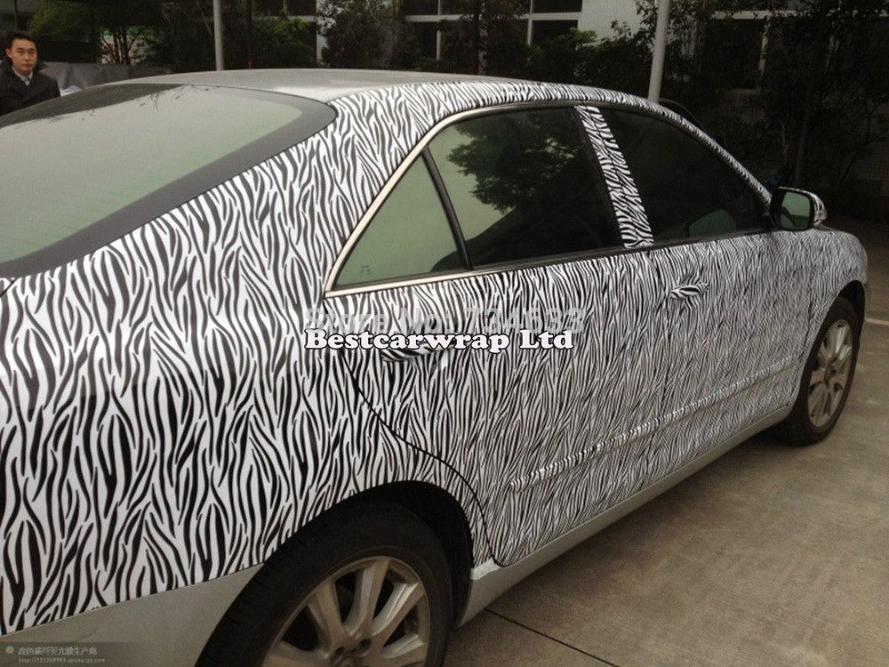 2019 New Style! Animal Skin Wrap Zebra Skin Vinyl Wrap With Air Rlease ...