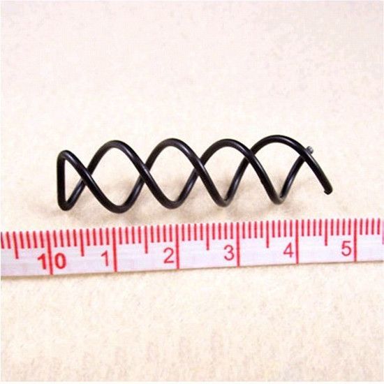 Spiral Spin Screw Pin Hair Clip Hairpin Twist Barrette Black Hair ...