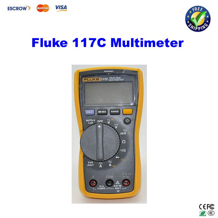 2017 !! Fluke 117c Phase Rotation Indicator Electrician'S True Rms ...
