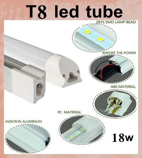 T8 Fluorescent Lights Led Integrated Tube T8 Led Tube 1200mm 18w T8 Led ...
