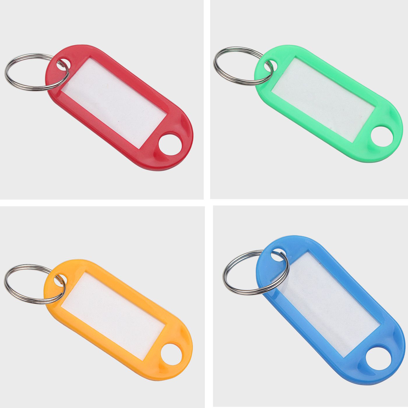 New Fashion Accessories Keychain Id Label Name Rectangle Key Ring Tags ...