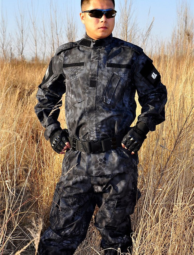 Fall-New Snake Skin Python Camouflage Sport Suit Men's Tracksuit Set CS ...