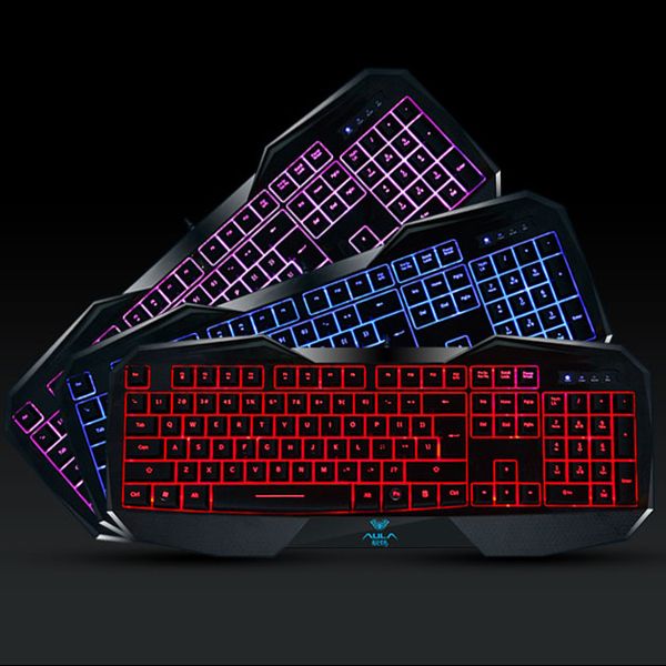 AULA BEFIRE USB 2.0 Wired Backlit LED Illuminated Ergonomic Game Gaming ...
