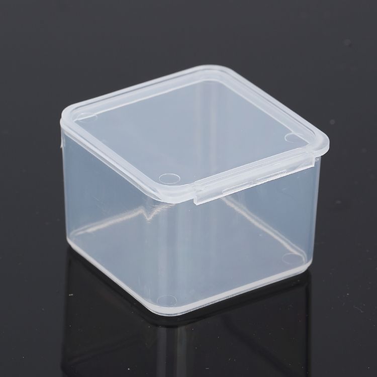 Mini Plastic Box 4*4*2.8cm For Small Accessories Transparent Round PE ...