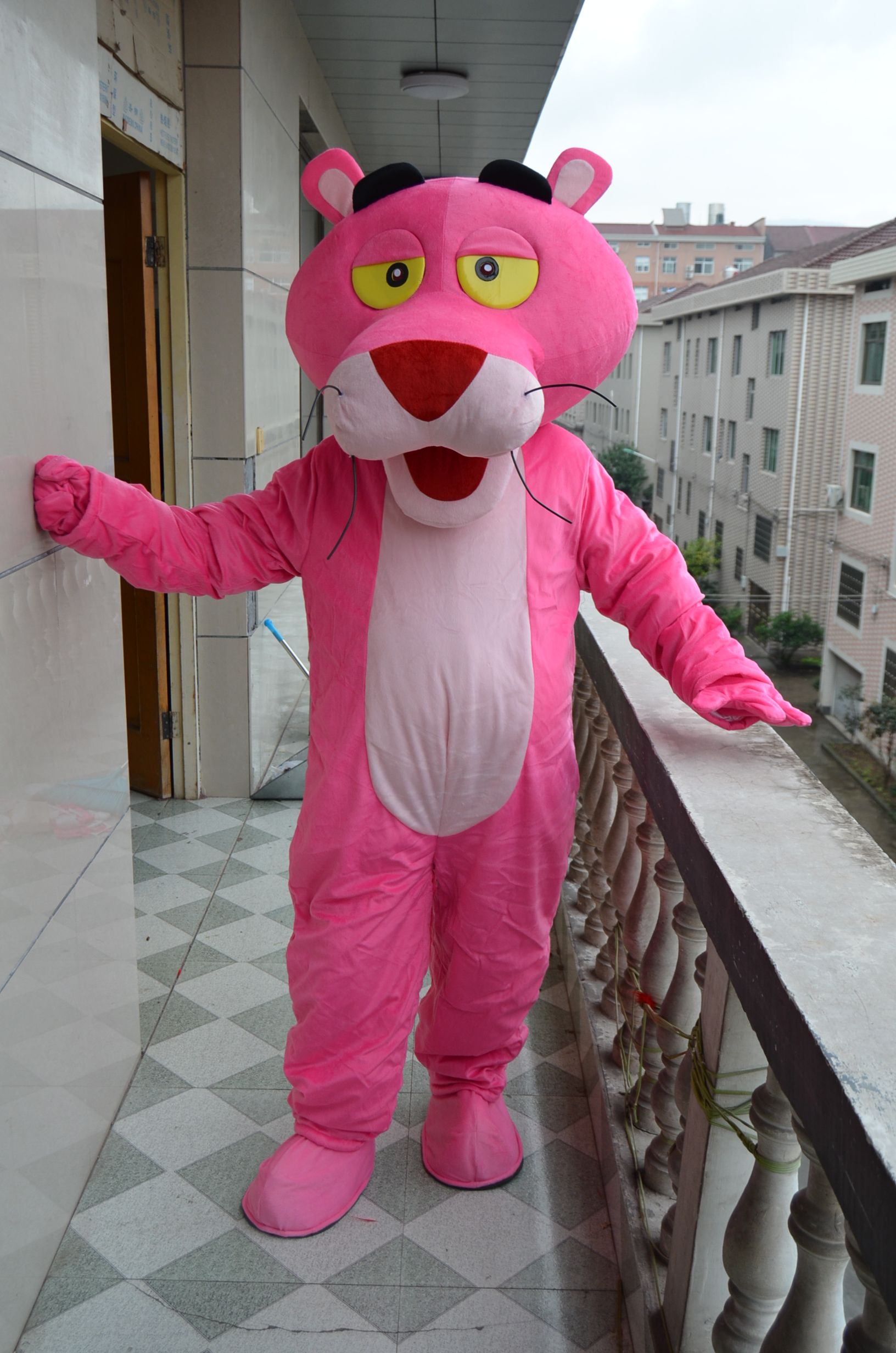 New Fancy Dress Pink Panther Costumes Mascot Performance Animal ...