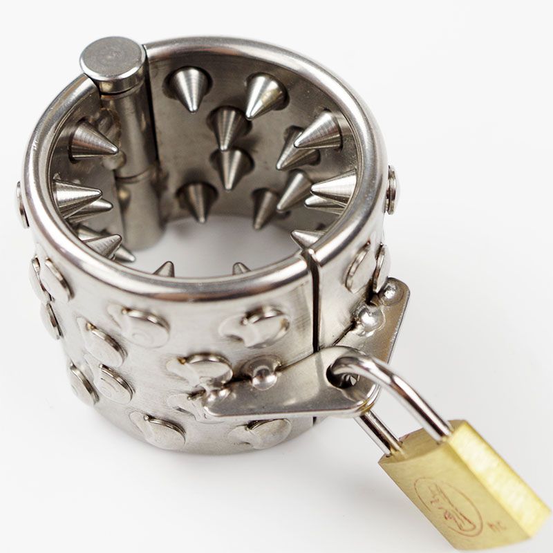 Stainless Steel Sharp Teeth Chastity Device Scrotum Restraint Weights ...