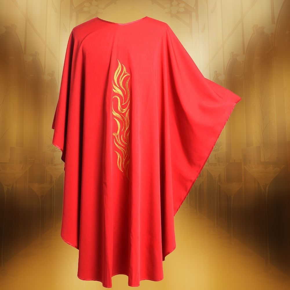 Holy Formal Religion Costumes Red Catholic Church Chasuble For Clergy ...