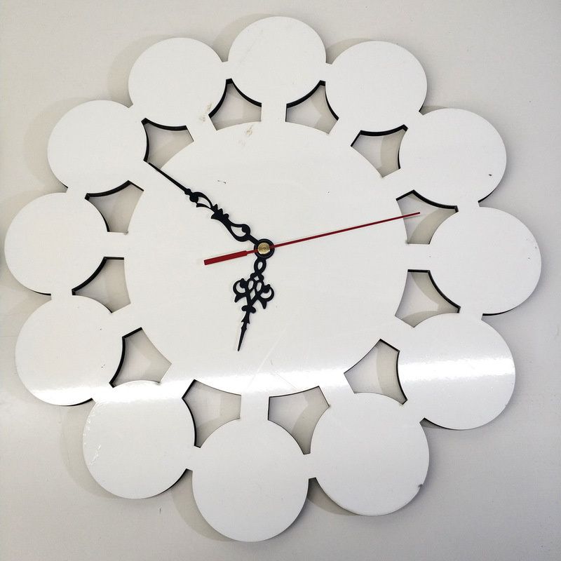 Sublimation Wall Clock Face Blank MDF Wooden Wall Clocks With 12 ...