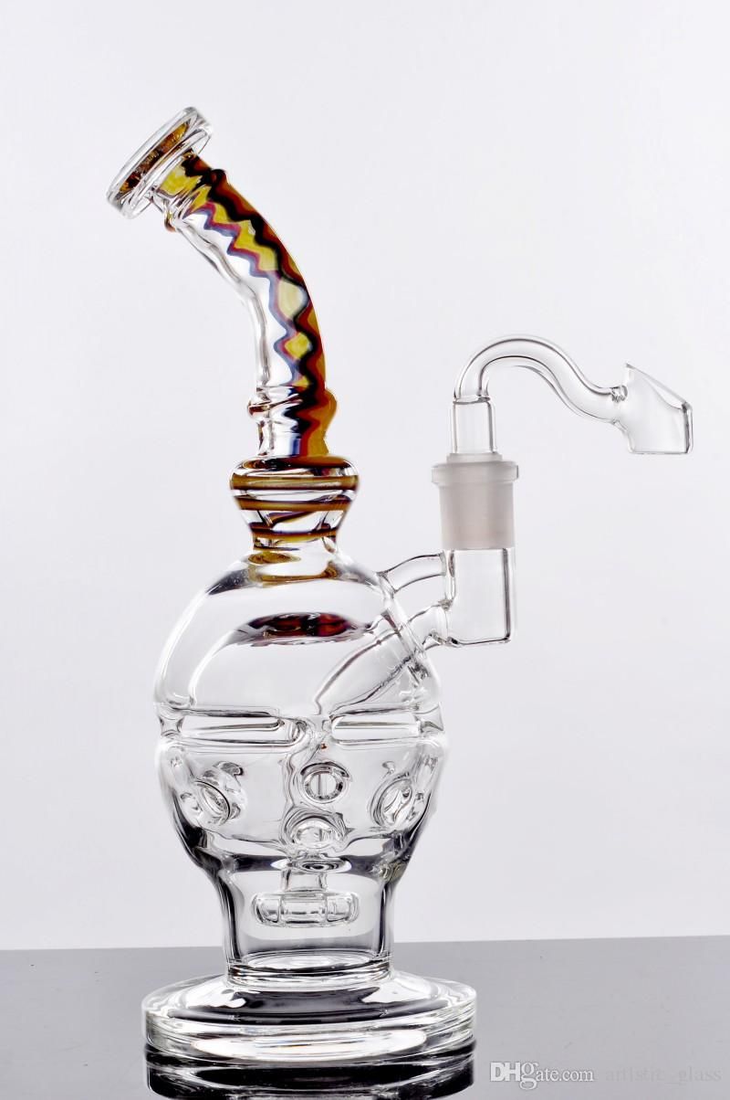 2017 New Design Scientific Bong Phonix Glass Bong Klein Recycler Vapor ...