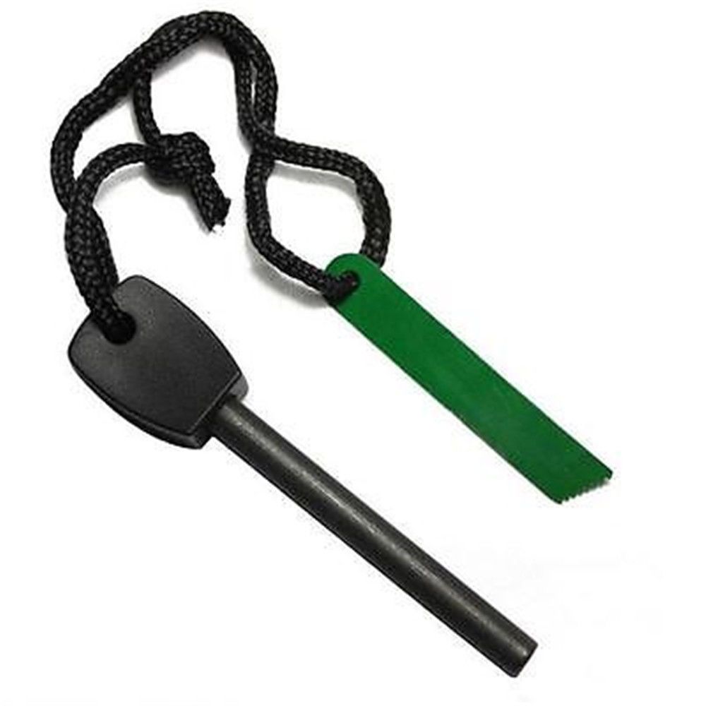 Ferro Rod Magnesium Flint Fire Starter With Metal Case Survival Tool ...